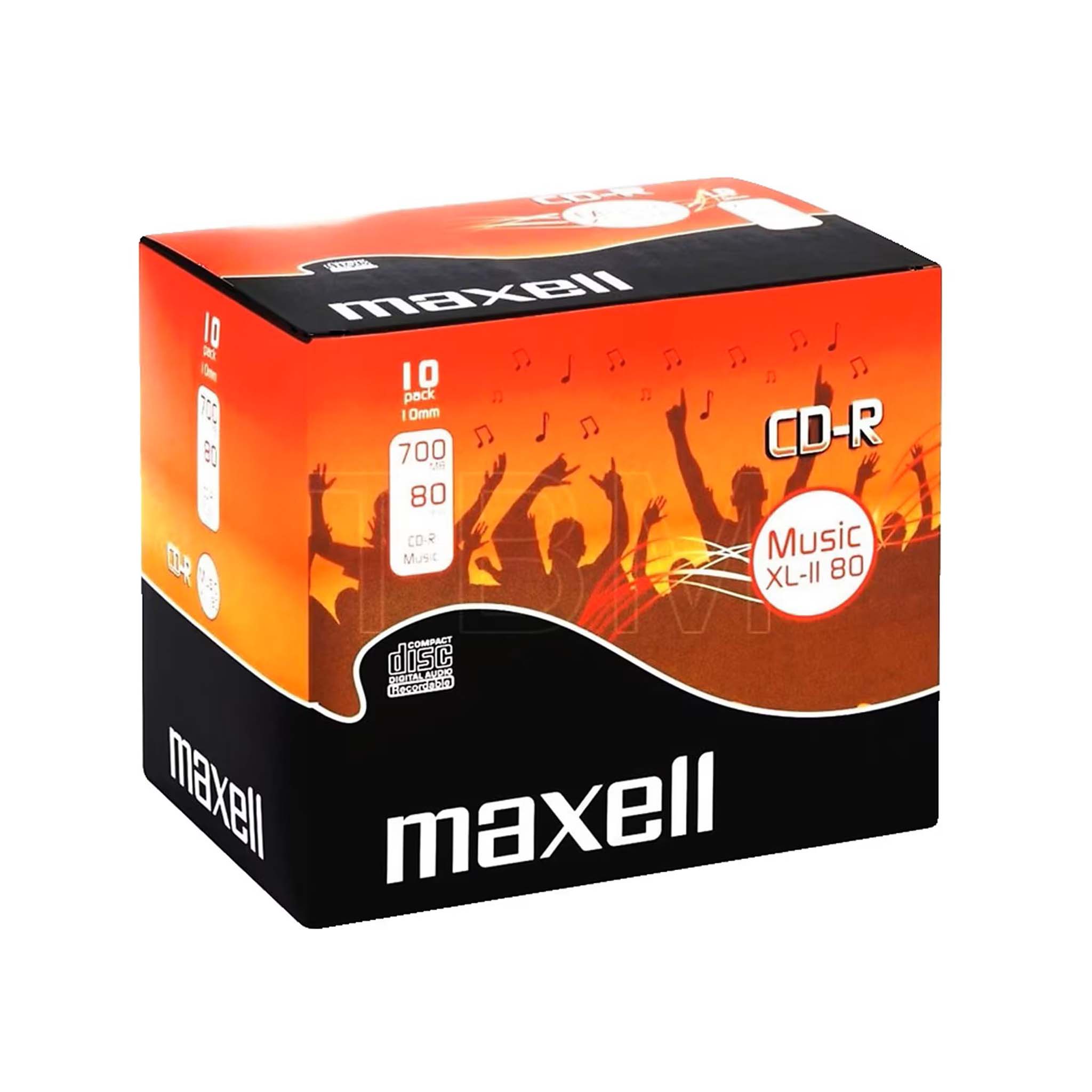 Maxell CD-R Music Pro 80min kotelossa (10 kpl)